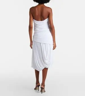 Christopher Esber Asymmetrical Draped Midi Dress