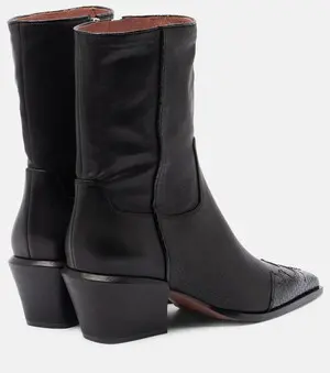 Paris Texas Bettina Leather Cowboy Boots