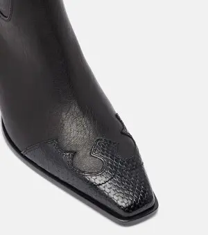 Paris Texas Bettina Leather Cowboy Boots