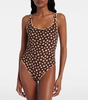 Valentino Garavani Polka Dot One Piece Swimsuit