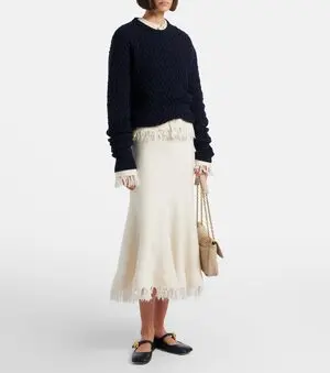 Bottega Veneta Lucy Embellished Leather Mary Jane Flats