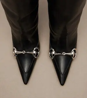 Gucci Boulevard Horsebit Leather Knee-high Boots
