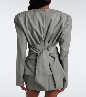 Magda Butrym Wool Blouse - Grey