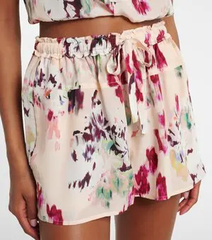 Ulla Johnson Aurielle Floral Silk Shorts - Multicoloured
