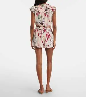 Ulla Johnson Aurielle Floral Silk Shorts - Multicoloured