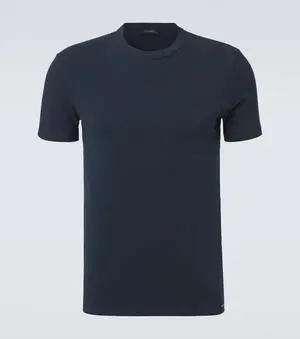 TOM FORD Cotton-blend Jersey T-shirt - Blue