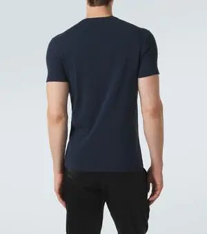 TOM FORD Cotton-blend Jersey T-shirt - Blue
