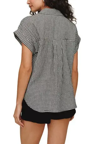 Bella Dahl Gingham Short Sleeve Shirt