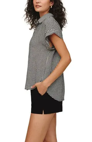Bella Dahl Gingham Short Sleeve Shirt