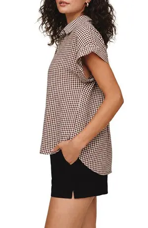 Bella Dahl Gingham Short Sleeve Shirt