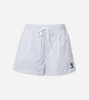 Polo Ralph Lauren Wimbledon Striped Cotton Shorts - White
