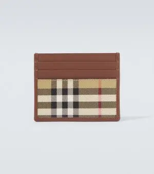 Burberry Check Canvas Card Holder - Beige