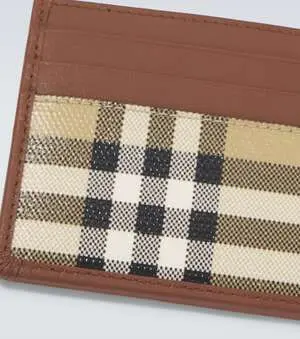 Burberry Check Canvas Card Holder