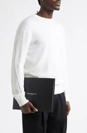 Givenchy Antigona Padded Leather Zip Pouch
