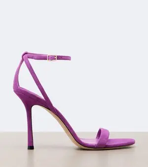 JIMMY CHOO Suede Sandals - Purple