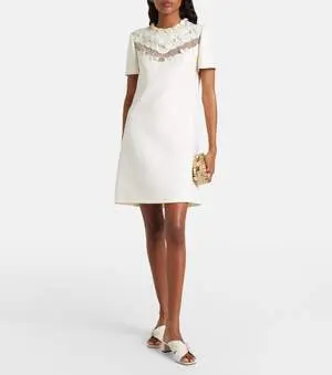 JIMMY CHOO Rafi Embellished Leather Mules - White