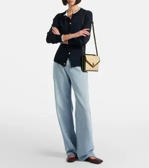 Bottega Veneta Knot Lock Raffia Top-handle Bag