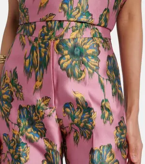 ALEMAIS Faye Floral Cropped Trousers