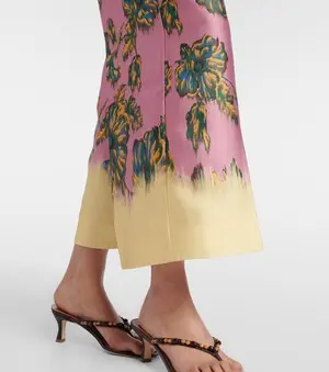 ALEMAIS Faye Floral Cropped Trousers