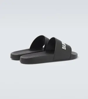 Burberry Logo Slides - Black
