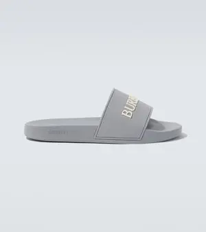 Burberry Logo Slides - Grey