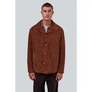 FURNIQ UK Charlie Suede Jacket - Chestnut