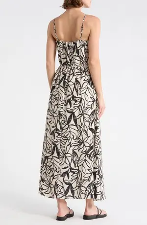 Sam Edelman Sleeveless Floral Print Maxi Dress