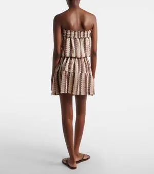 Melissa Odabash Isla Strapless Striped Minidress