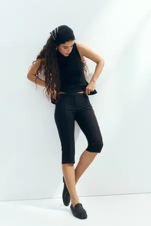 H&m Crease-leg Capri Trousers
