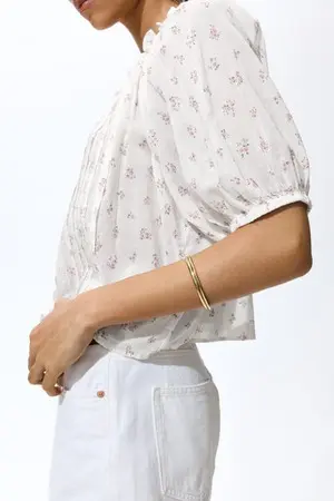 H&m Pintucked Blouse