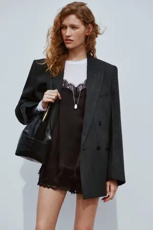 H&m Lace-trimmed Strappy Top