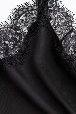 H&m Lace-trimmed Strappy Top