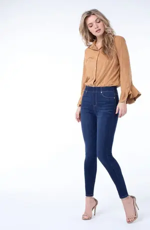 LIVERPOOL Chloe High Waist Pull-on Ankle Skinny Jeans