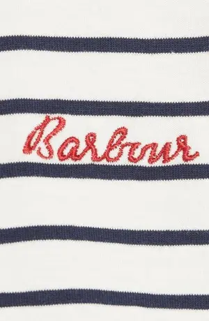 Barbour Stripe Logo Stretch Cotton Top