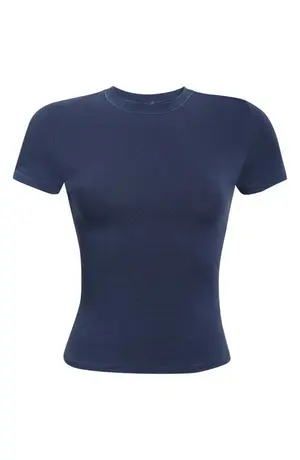 SKIMS Crop Cotton Blend T-shirt