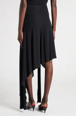 Alexander McQueen Asymmetrica Jersey Skirt