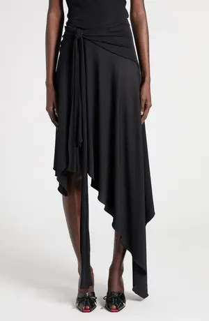Alexander McQueen Asymmetrica Jersey Skirt