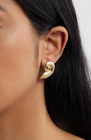 Nordstrom Nautilus Shell Earrings - Gold