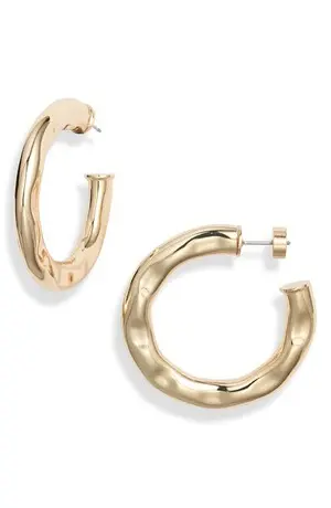Nordstrom Hammered Hoop Earrings - Gold