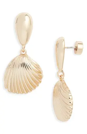 Nordstrom Scallop Shell Drop Earrings - Gold