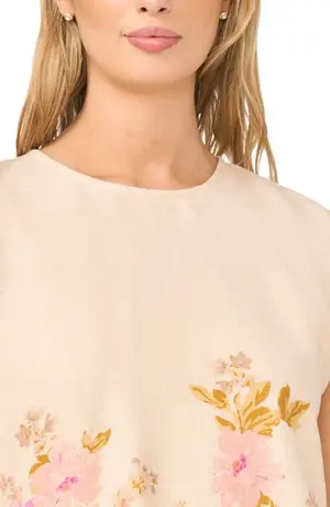 Halogen Floral Print Relaxed Fit Top