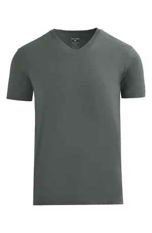 True Classic Short Sleeve V-neck T-shirt - Carbon