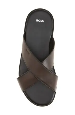 BOSS Darrel Crisscross Slide Sandal