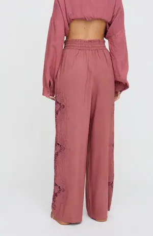 RAFFYA Arianna V-neck Embroidered Maxi Dress