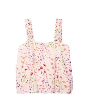 Mint Velvet Print Bubble Hem Top
