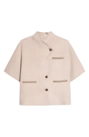Max Mara Andalo Cashmere Cape - Stone