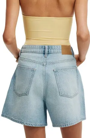 COTTON ON High Waist '90s Denim Shorts