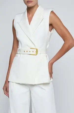 L'Agence Emerly Belted Vest