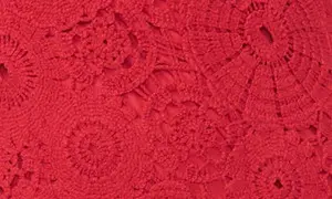 Halogen Crochet Sheath Dress - Crimson Ruby