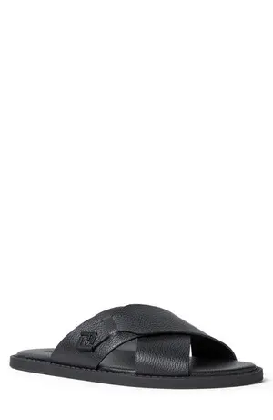 Fendi Squared Ff Slide Sandal - Nero